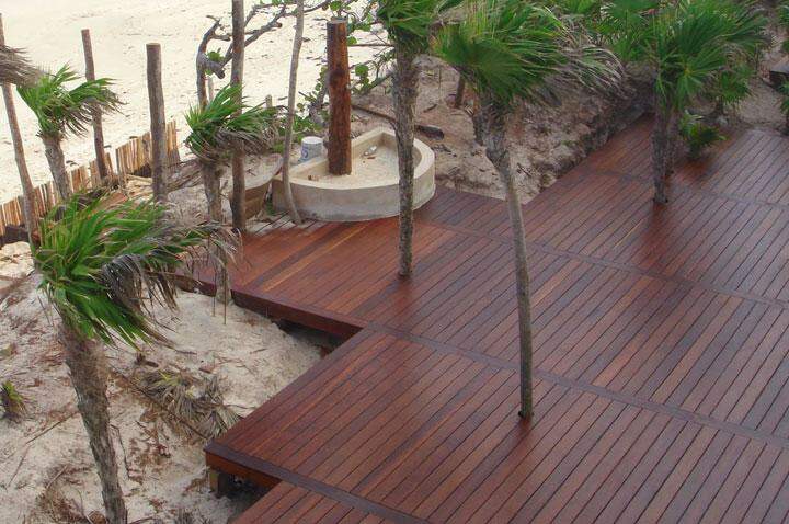 Deck de madera natural para exteriores e interiores | Pisos de Madera